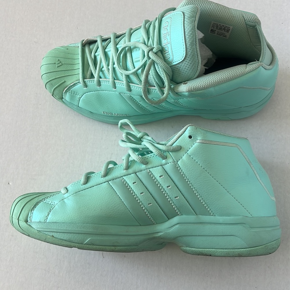 Rare Adidas Pro Model 2g Mint Green Basketball Shoes … - Gem